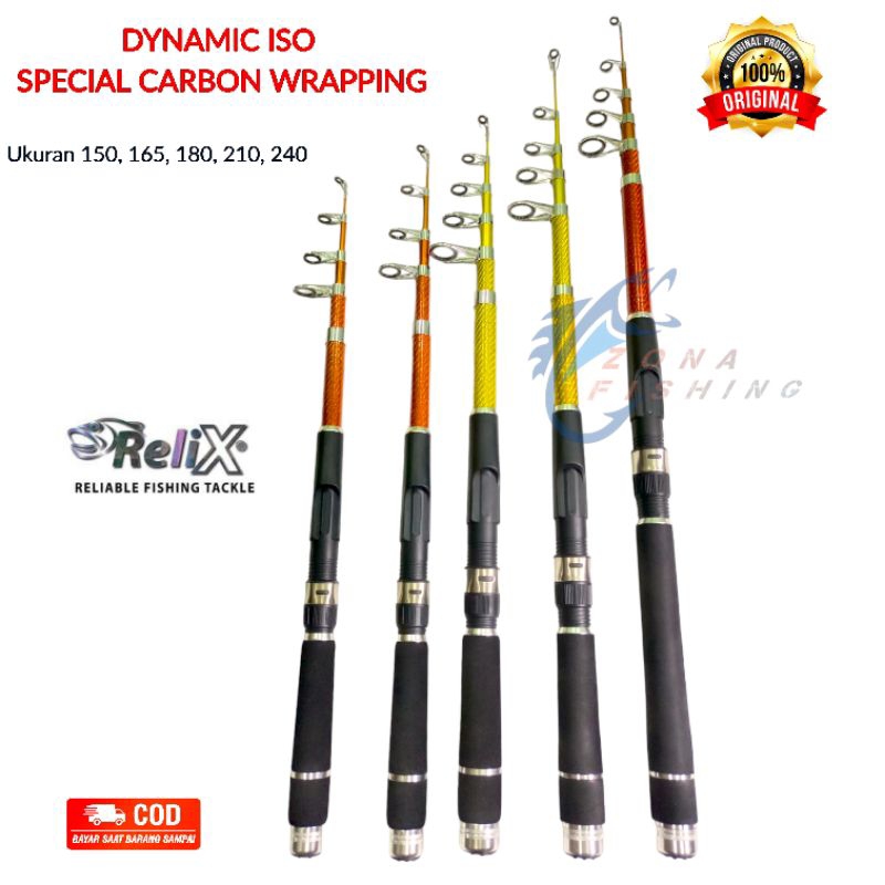 Jual Joran Antena Telescopic Relix Dynamic Iso 150 165 180 210 240 Cm Special Carbon Wrapping ...