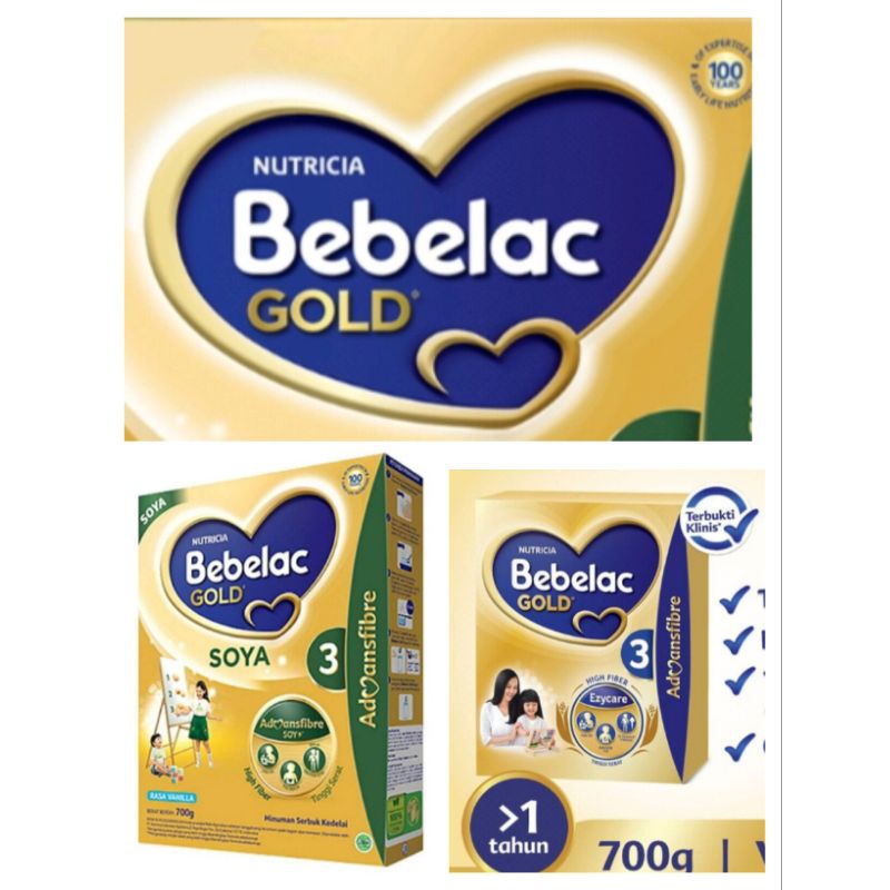Jual Bebelac / Bebelac Gold / Bebelac Gold 3 / Bebelac Gold Soya 3 700g | Shopee Indonesia