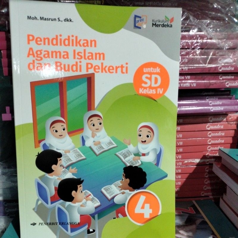 Jual pendidikan agama Islam dan Budi pekerti kelas 4 SD penerbit Erlangga kurikulum merdeka ...