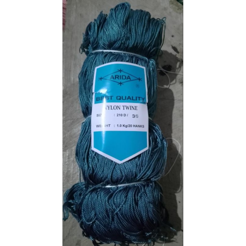 Jual TALI BENANG NYLON ARIDA 1 pak isi 20 ikat ukuran benang tinggal ...