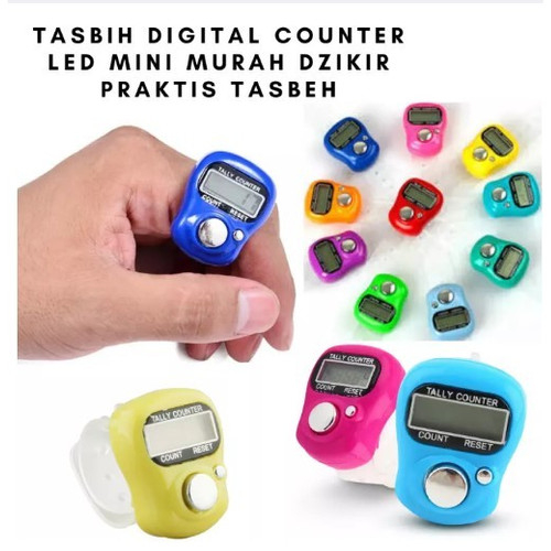 Jual Alat Hitung Digital Tasbih Mini Elektronik Finger Tally Counter ...