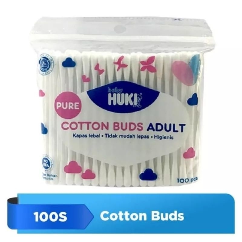 Jual Baby Huki Cotton Bud Pure For Baby Isi 100 pcs | Shopee Indonesia