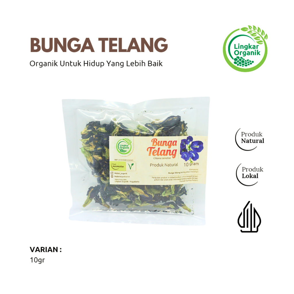 Jual Lingkar Organik - Bunga Telang Kering | Shopee Indonesia