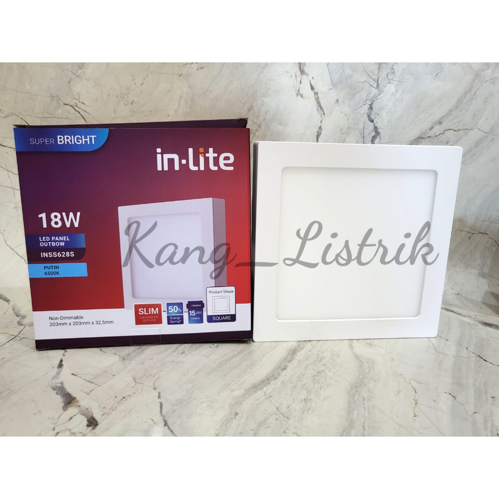 Jual Lmapu Downlight LED Panel Inlite 18Watt OUTBOW KOTAK / INSS628S ...