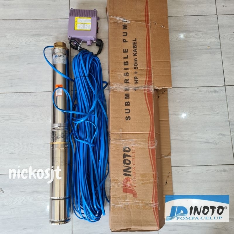 Jual Pompa Submersible Sible Inoto 4in 4" Celup sibel C.BOX 4dim 0.5hp ...