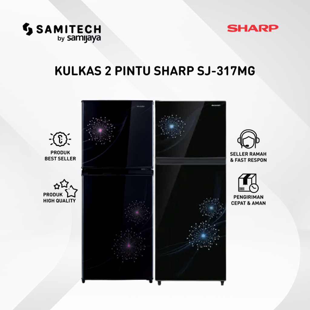 Jual KULKAS 2 PINTU SHARP SJ-317MG / SJ 317 MG 256 LITER - BERGARANSI | Shopee Indonesia