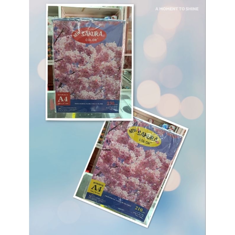 Jual Kertas Foto Sakura / Nice Print 210/230gsm Glossy A4 | Shopee ...