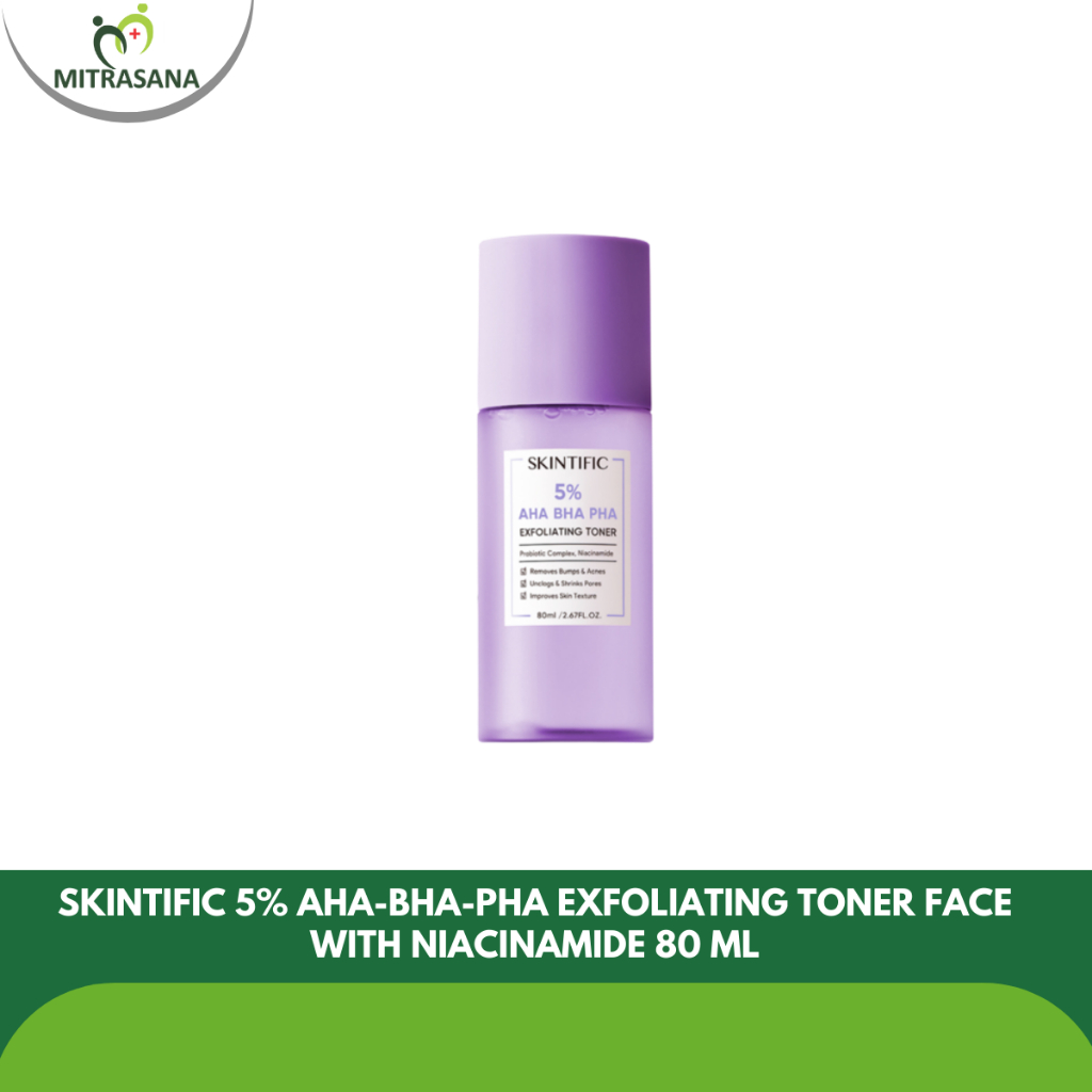 Jual Skintific 5% Aha-Bha-Pha Exfoliating Toner Face With Niacinamide 80 Ml | Shopee Indonesia
