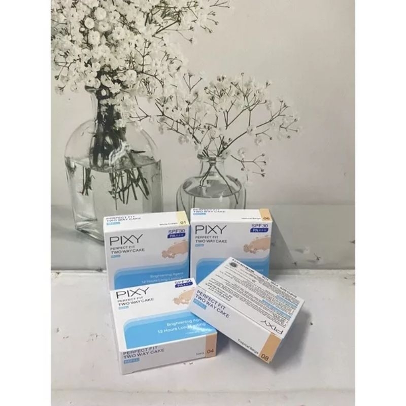 Jual BEDAK FIXI/FIXY / PIXI KEMASAN BARU/ PIXY UV WHITENING TWO WAY ...