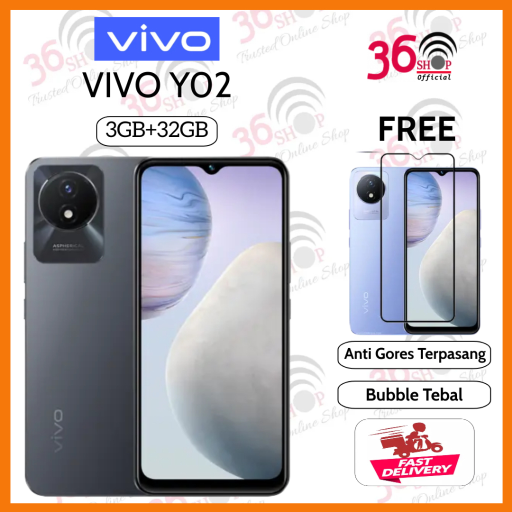 Jual Vivo Y02 3GB+32GB Garansi Resmi 1 Tahun | Shopee Indonesia