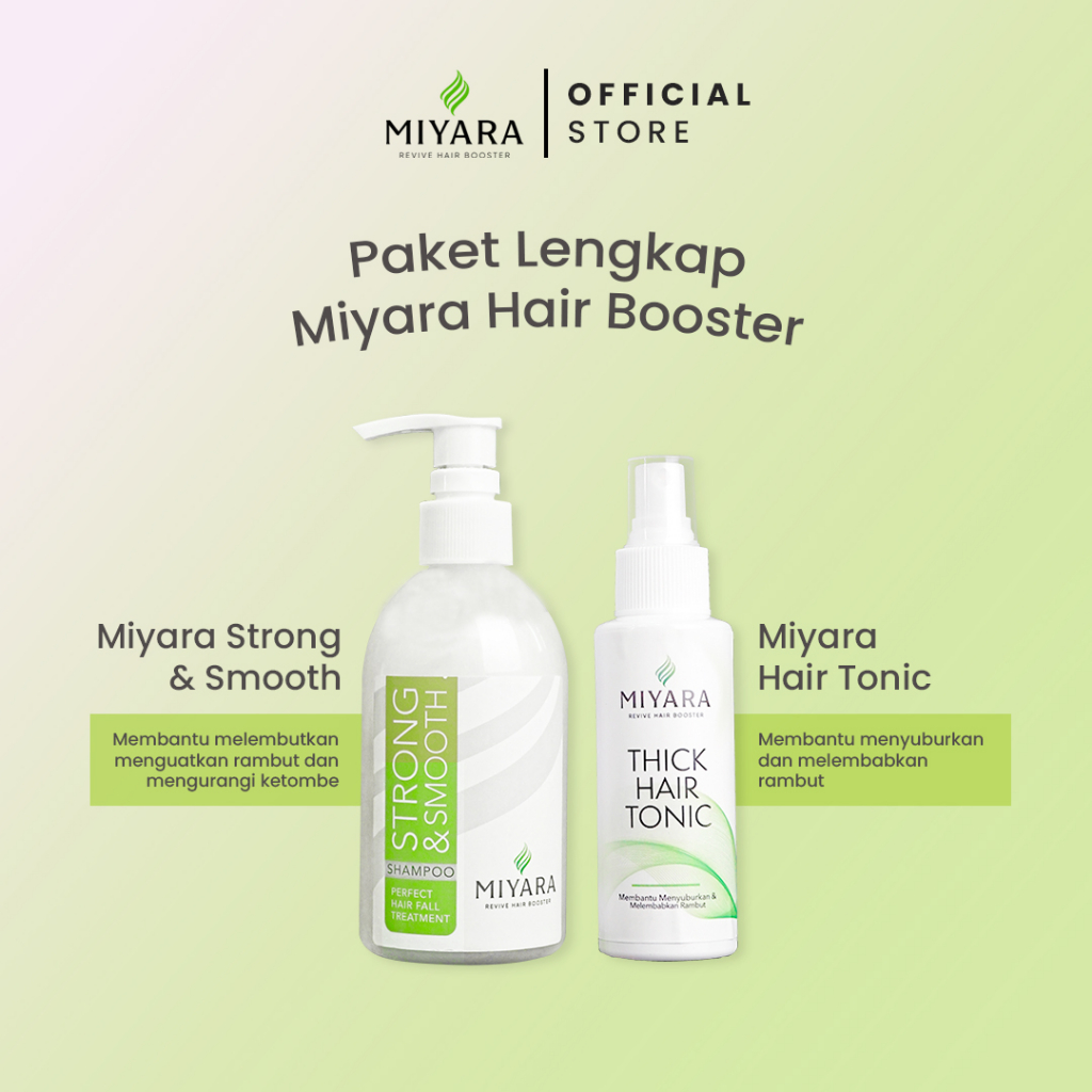 Jual PAKET MIYARA HAIR TONIC & MIYARA SHAMPOO | Shopee Indonesia