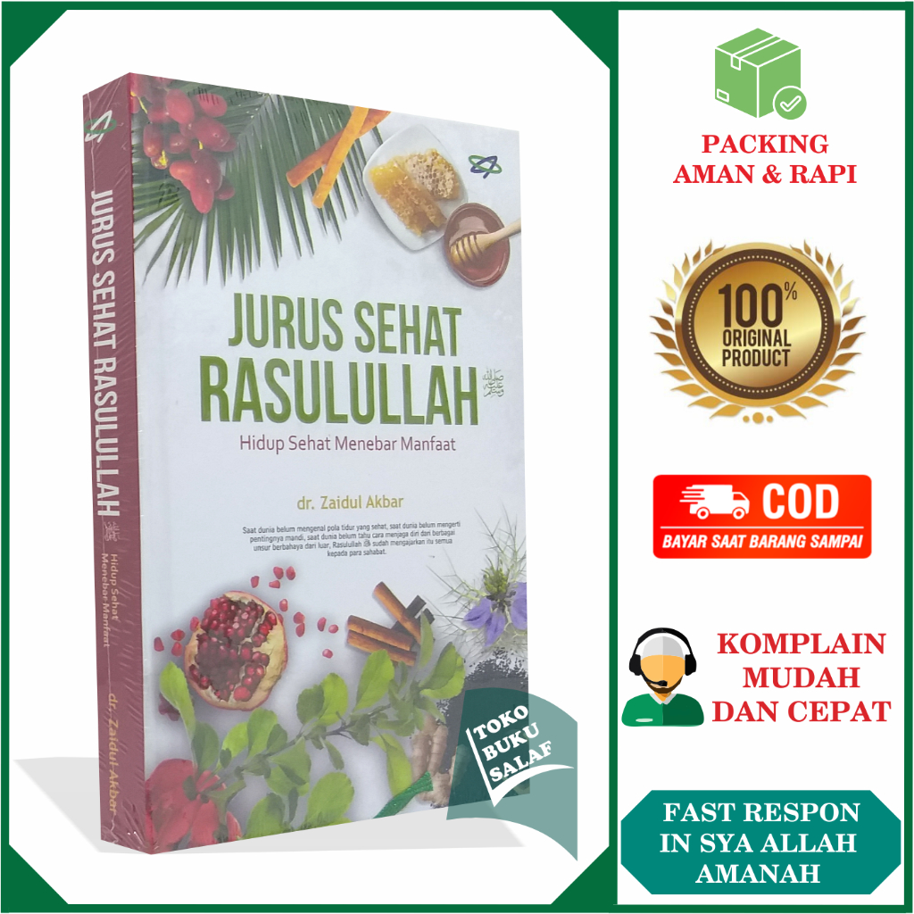 Jual Jurus Sehat Rasulullah Hidup Sehat Menebar Manfaat Karya dr Zaidul Akbar JSR Penerbit ...