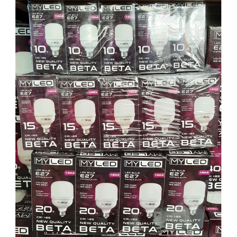 Jual LAMPU LED MYLED BETA 15T / LED T-BULB BERGARANSI | Shopee Indonesia