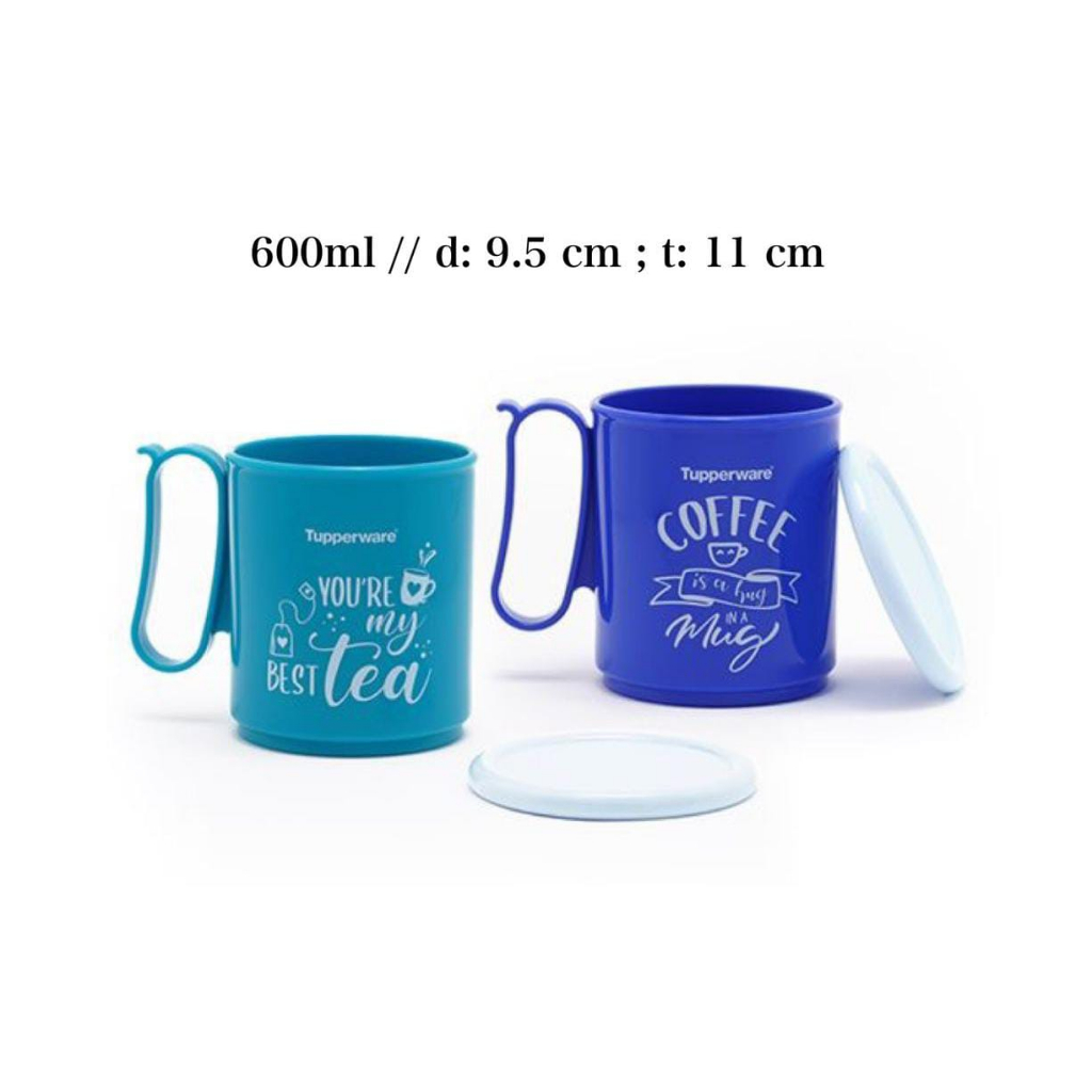 Jual jumbo mug 600ml ECER (1) tupperware | Shopee Indonesia