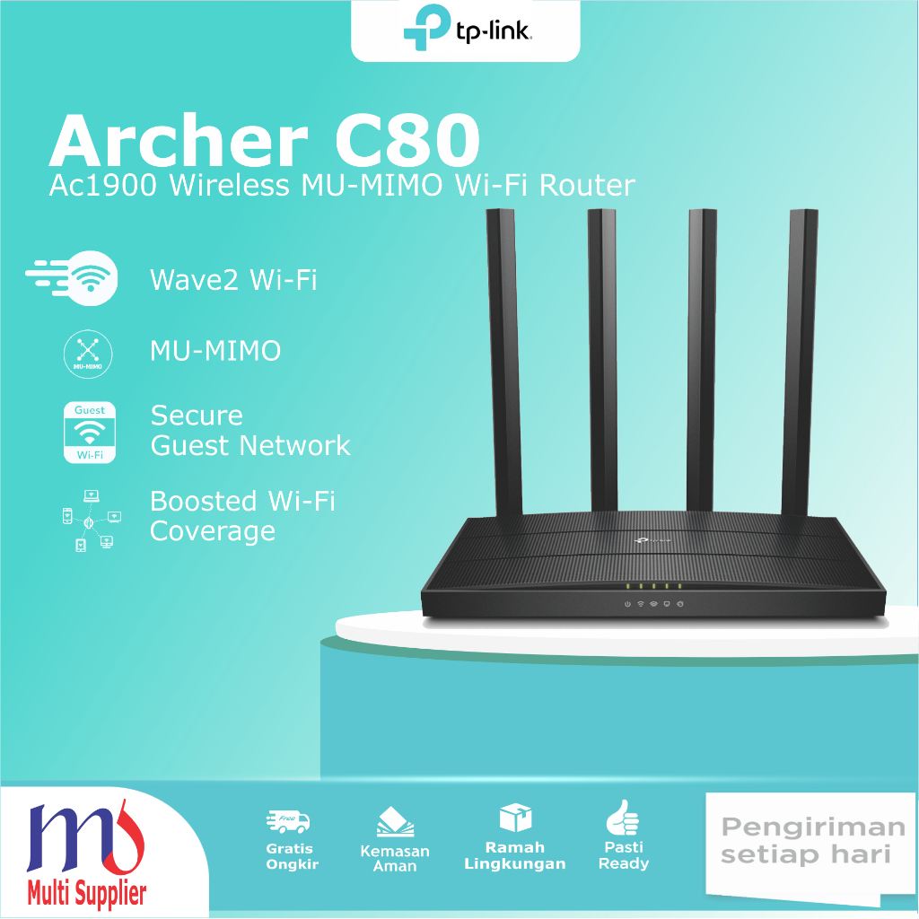 Jual Tp-link Archer C80 AC1900 Wireless MU-MIMO Wi-Fi Router | Shopee Indonesia