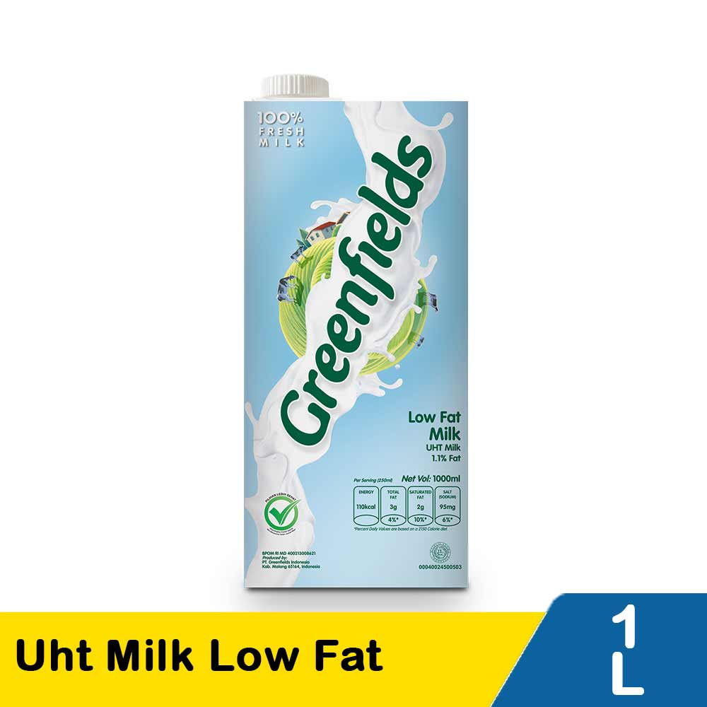 Jual Greenfield UHT lowfat 1L | Shopee Indonesia