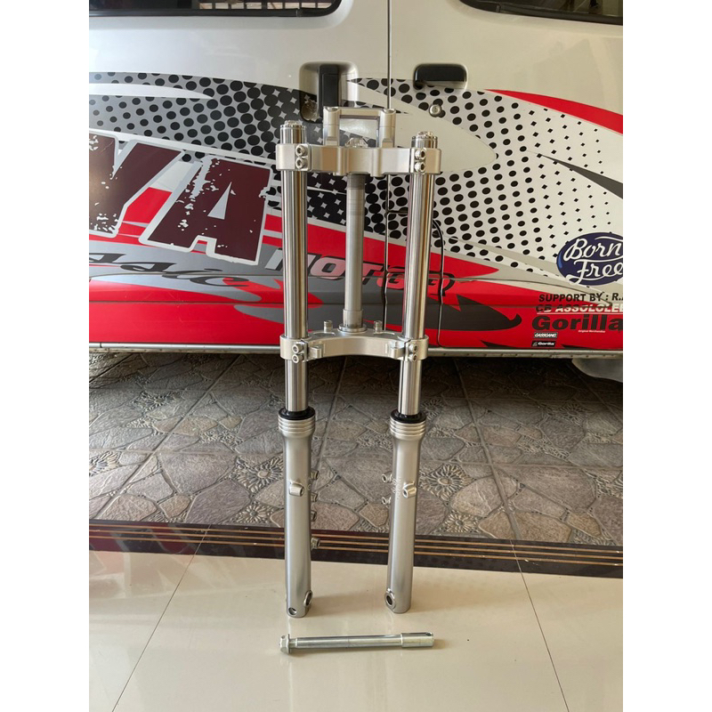 Jual skok ninja gorila pnp rxking T ats bawah cnc bottom gold/biru/crum ...