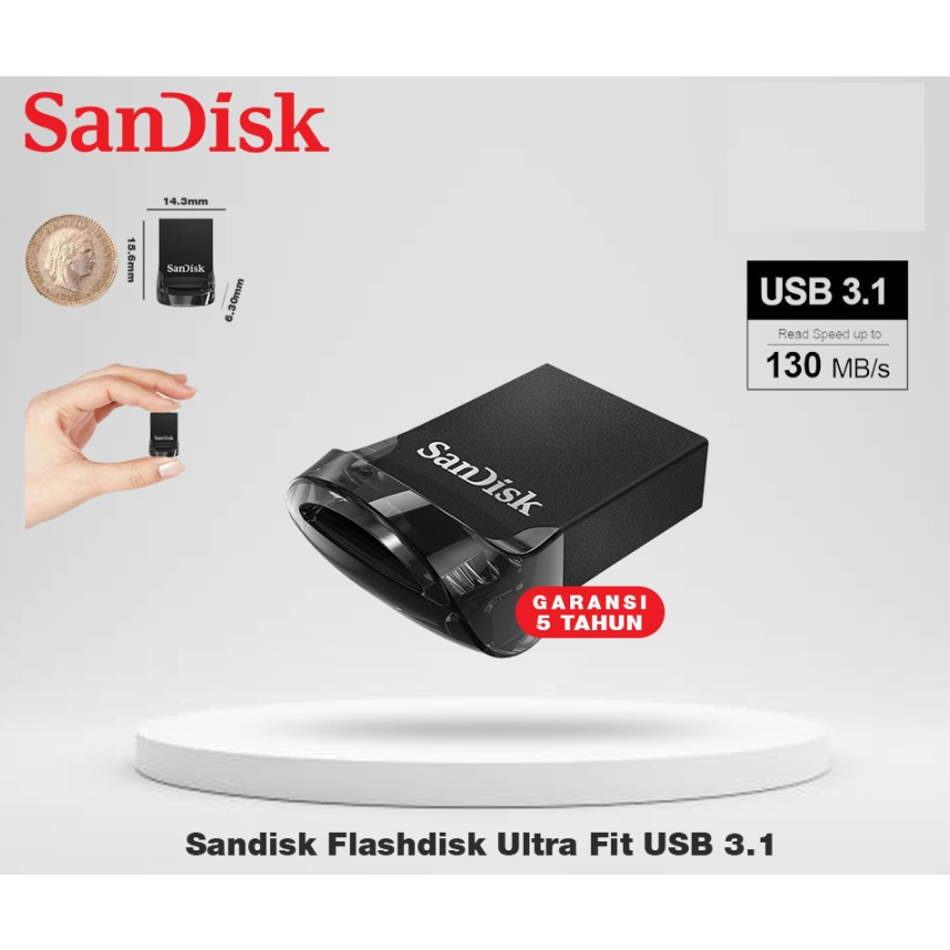 Jual Sandisk Flashdisk Ultra Fit 256GB USB3.1 130mbps CZ430 | Shopee ...