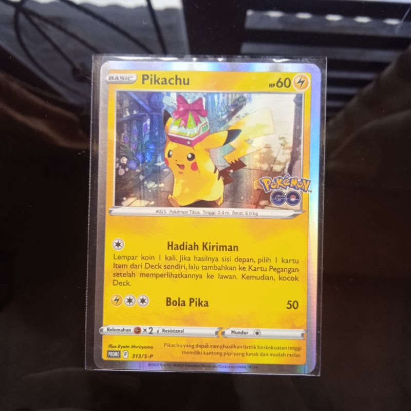 Jual Pikachu Promo 313/S-P Pokemon TCG Indonesia Trading Card Game | Shopee Indonesia