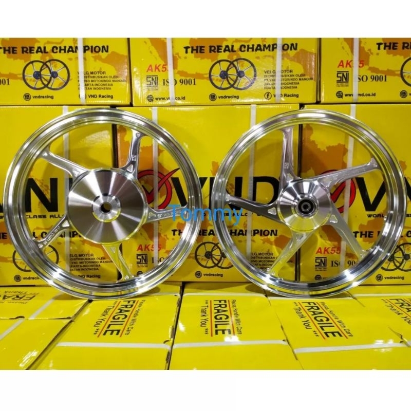 Jual Velg VND AK 55 Mio Sporty Smile Soul Gt Fino M3 Xeon Nuovo AK55 palang 5 Ring 14 ukuran 160 ...