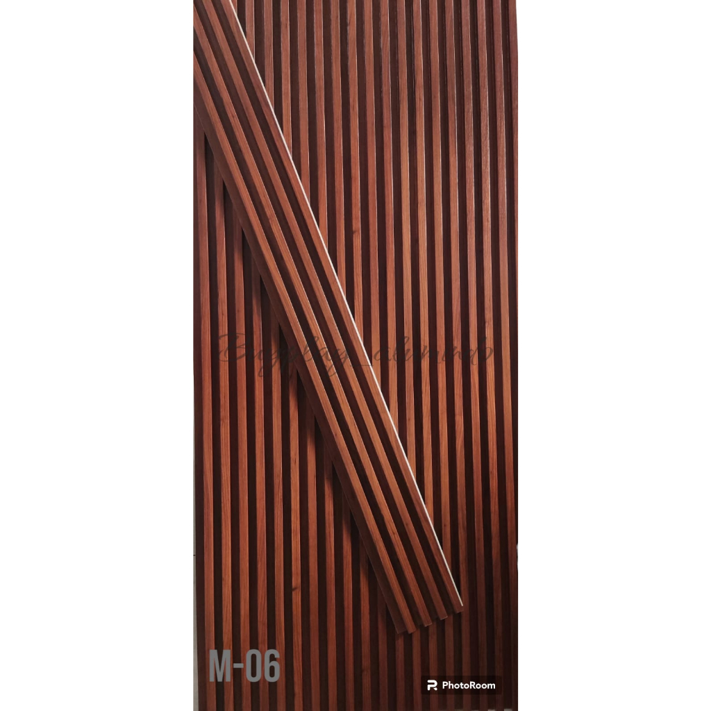 Jual WPC Wood Panel Partisi Kisi PVC Wallpanel Motif Kayu Uk 150cm x ...