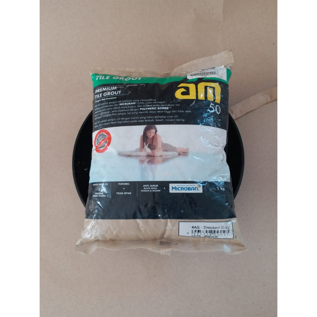 Jual AM Tile Grout Pengisi Nat Keramik Smoked Grey | Shopee Indonesia