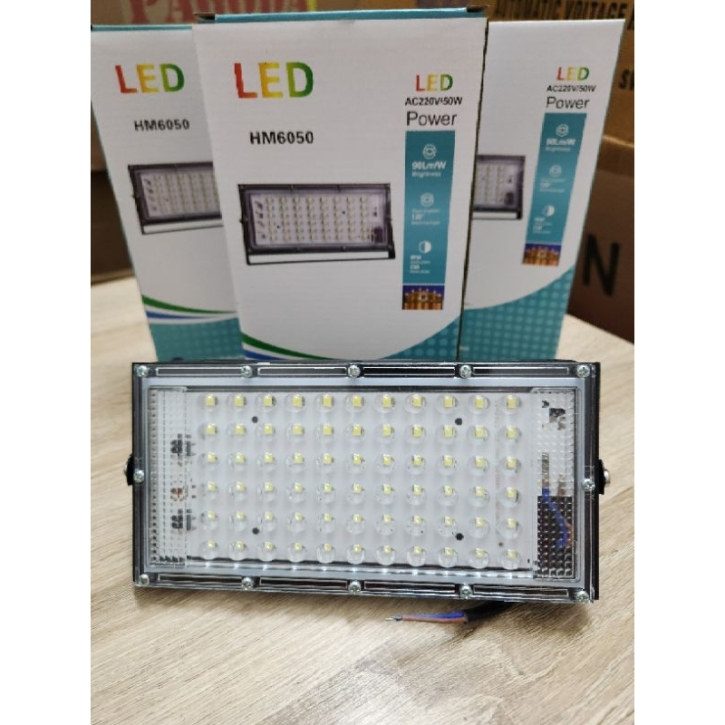 Jual Lampu Sorot LED Model Slim / Tipis 50 Watt | Shopee Indonesia