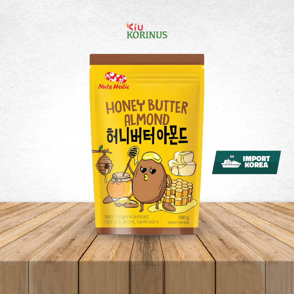 Jual Nuts Holic Honey Butter Almond 180g / Kacang Almond Rasa Madu ...