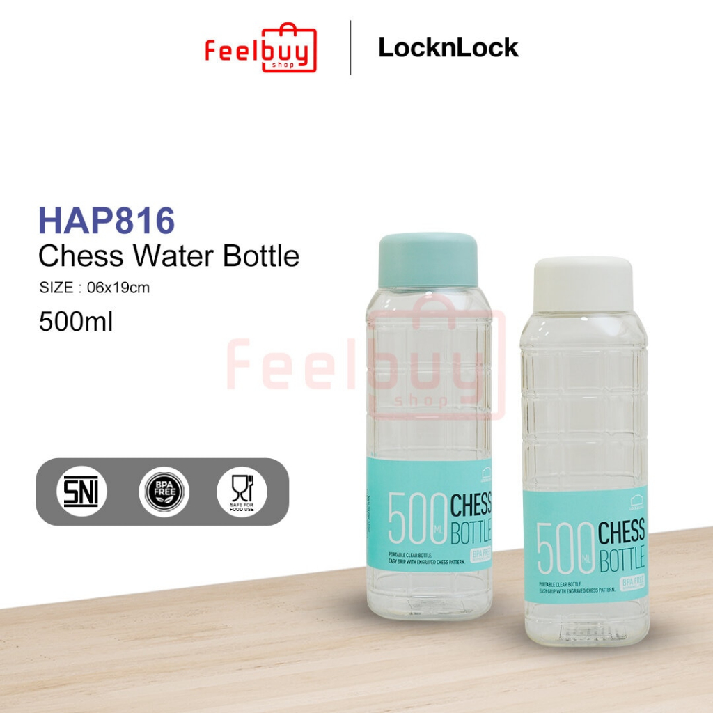 Jual LocknLock Chess Water Bottle PET 500ML HAP816 500ML BPA Free ...