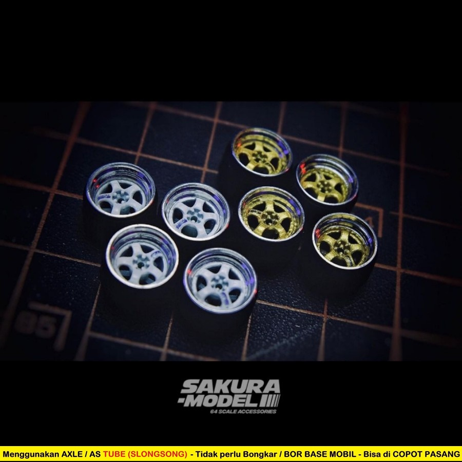 Jual Ban Karet SAKURA MODEL WORK MEISTER S1 10mm LONG AXLE + TYREBOMB | Shopee Indonesia