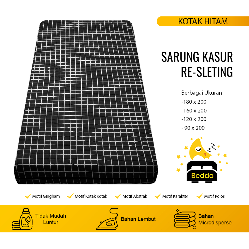 Jual Sarung Kasur Busa Resleting 90x200x15 120x200x15 Motif Aesthetic ...