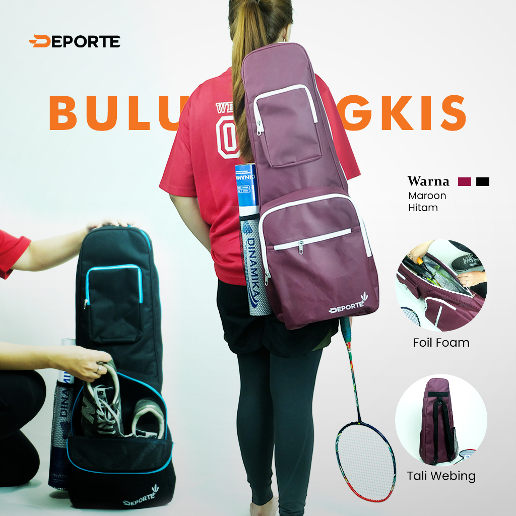 Jual DEPORTE Tas Badminton Ransel Bulutangkis Tenis Multifungsi Lapisan ...