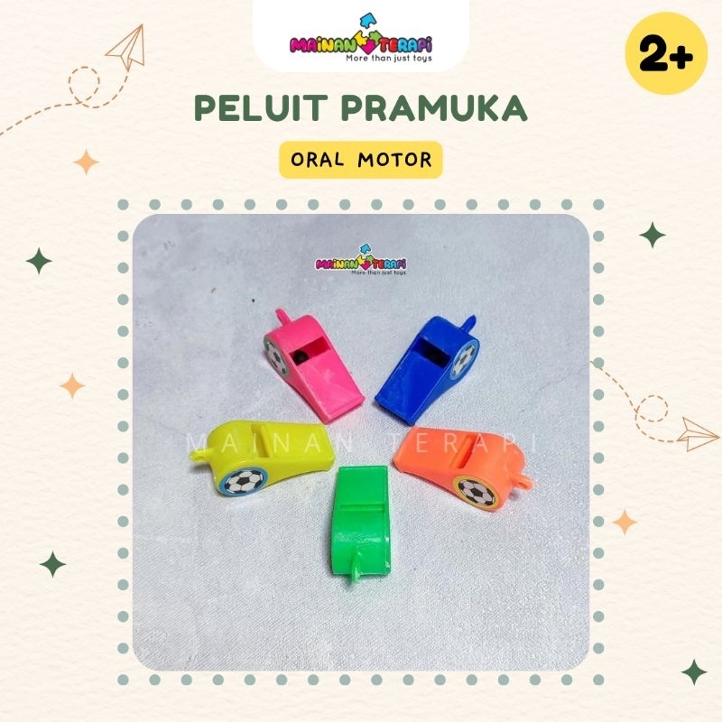 Jual Mainan Terapi Peluit Pramuka Alat Tiup Oral Motor Terapi Wicara ...