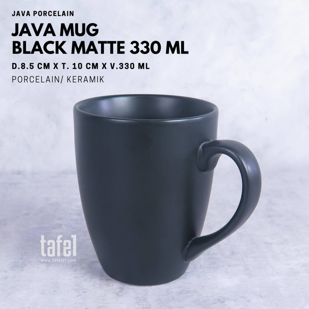 Jual JAVA Mug Gelas Hitam Matte 330ml | Shopee Indonesia