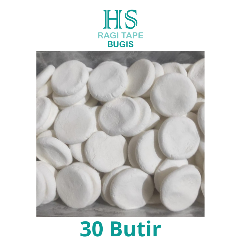 Jual Ragi Tape Bugis HS Premium Ketan Singkong Isi 30 Butir Ekstra ...