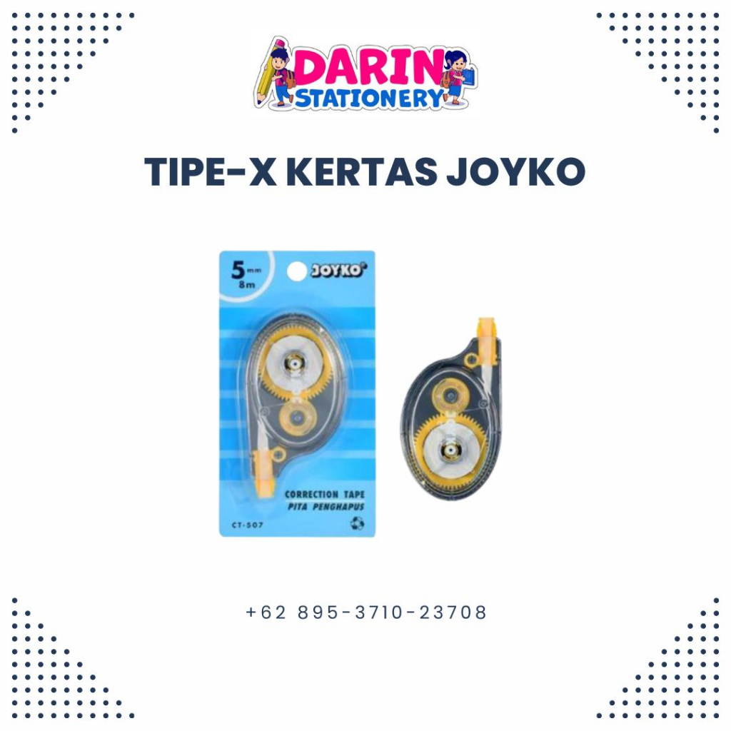 Jual correction tape pita Joyko/ Tipe ex Kertas Joyko CT-507 | Shopee ...