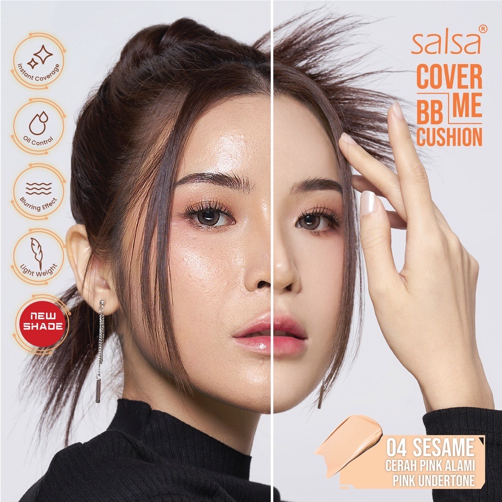 Jual SALSA Cover Me BB Cushion - Semi Matte with Red Algae Niacinamide ...