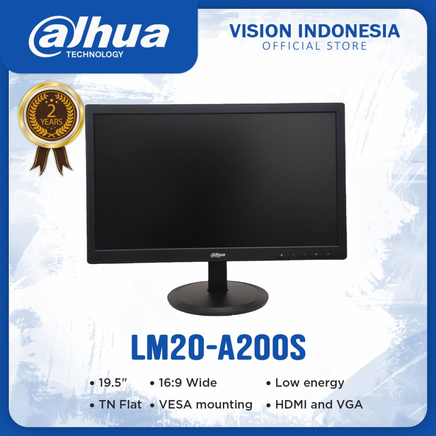 Jual DAHUA MONITOR DAHUA 19 INCH DHI-LM20-A200S With Speaker Build In ...