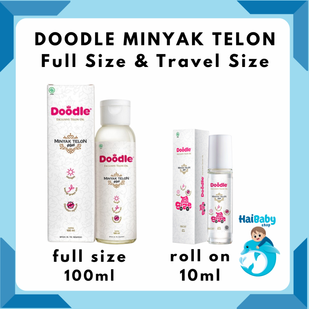 Jual Minyak Telon Doodle 100ml & Travel Size Roll On 10ml | Shopee ...
