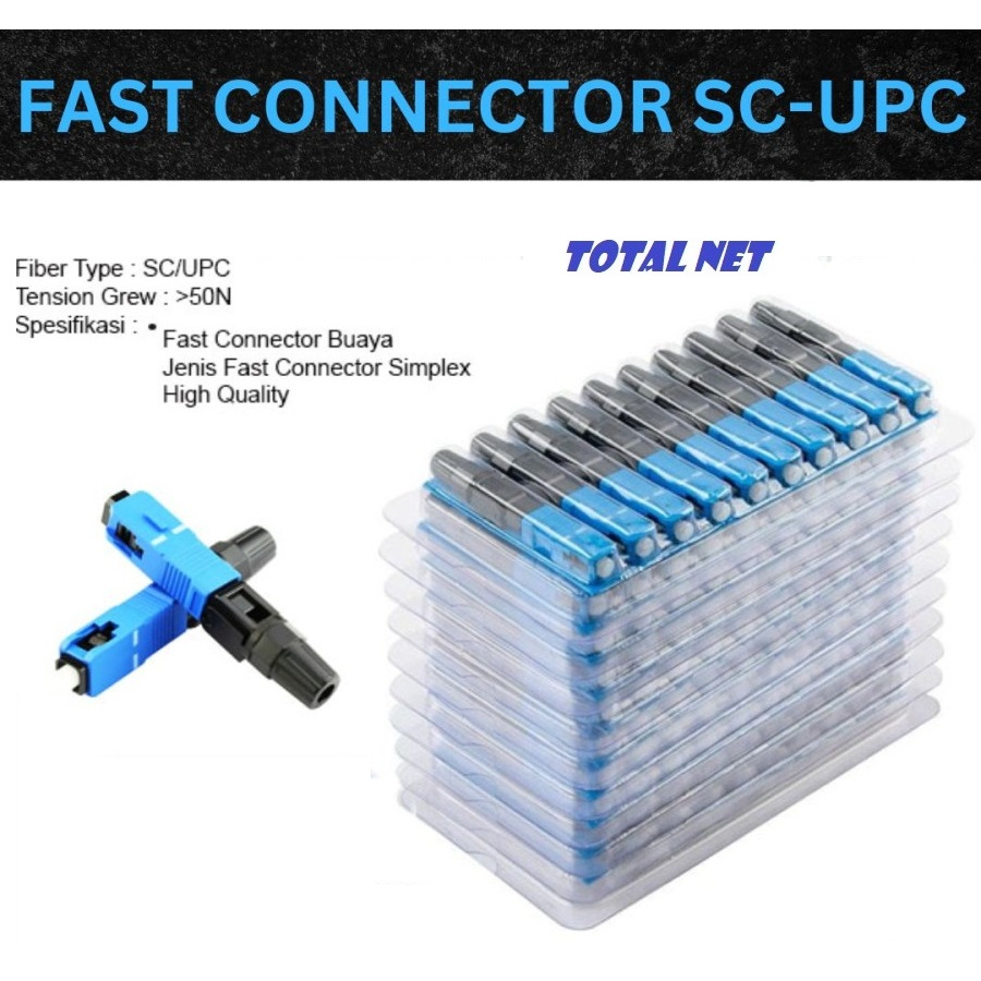 Jual Fast Connector SC UPC Fiber Optic FTTH Fo FC Fiber Optik Model Buaya | Shopee Indonesia