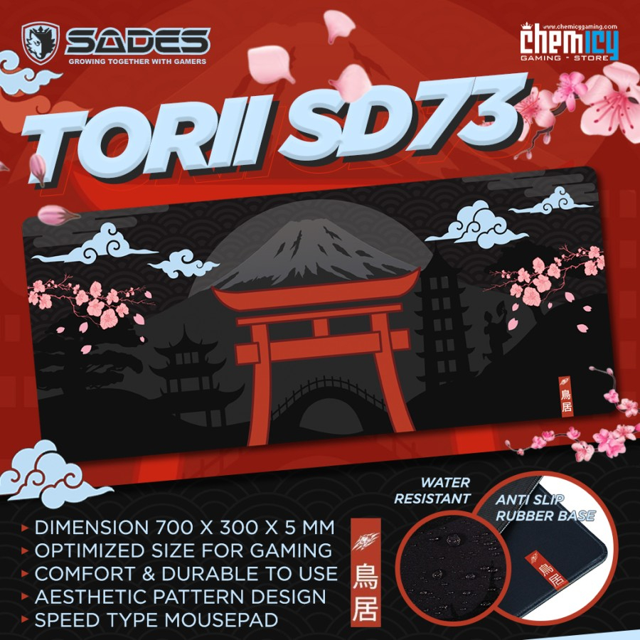 Jual Sades SD73 / SD-73 Torii Tori Edition Cloth Gaming Deskmat / Mousepad | Shopee Indonesia