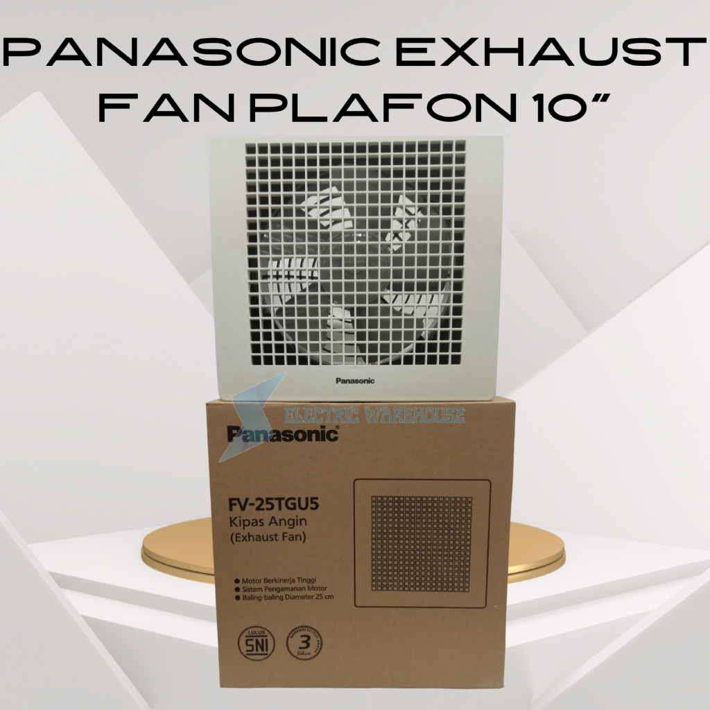 Jual PANASONIC EXHAUST FAN PLAFON FV-25TGU5 , 10 " 10 INCI INCH ...