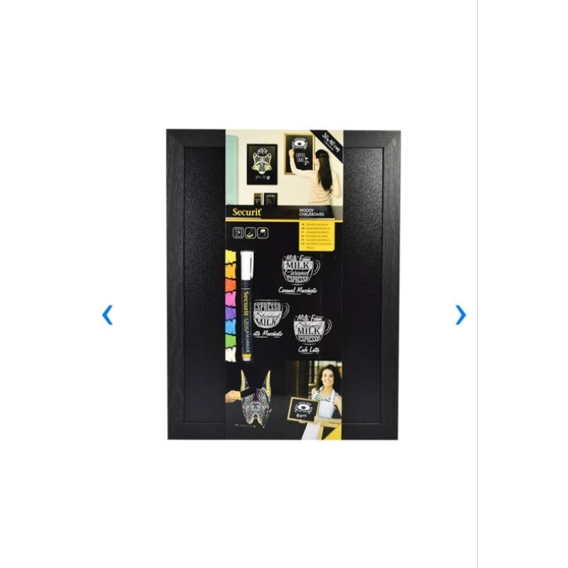 Jual Securit papan buletin chalk board dengan frame 30x40cm papan tulis ...