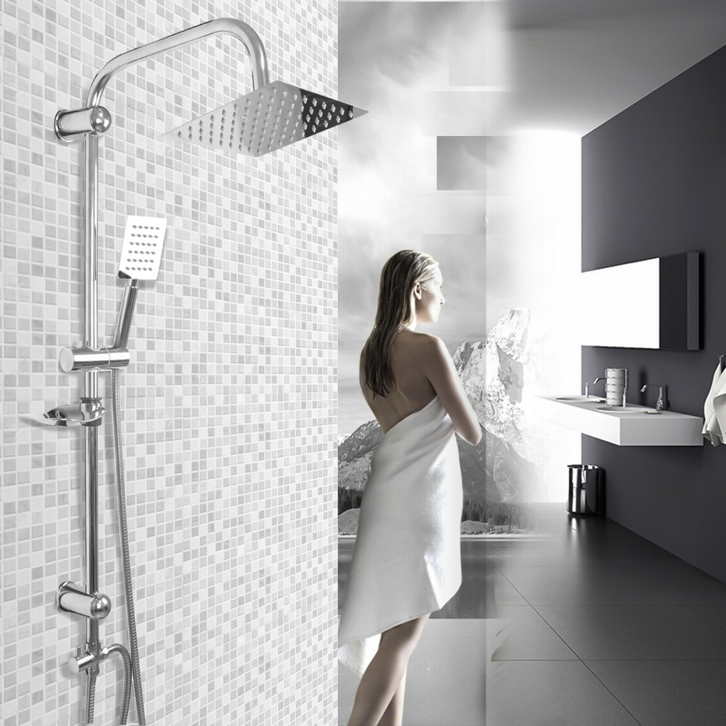 Jual Wall Mounted Shower Paket Lengkap Shower Kotak Bahan Stainless SJ ...