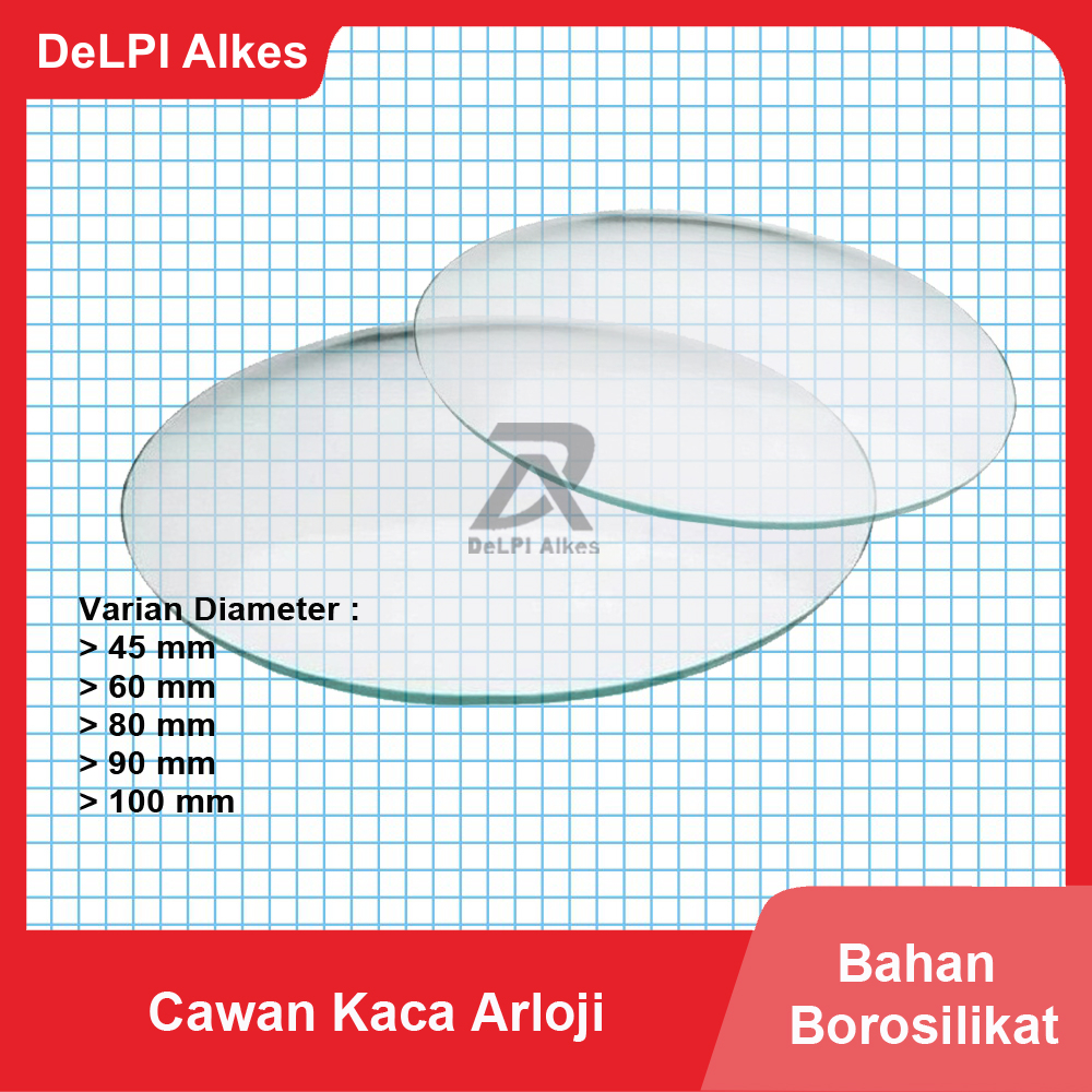 Jual Kaca Arloji Cawan Gelas Glass Watch Untuk Laboratorium Diameter 45 ...