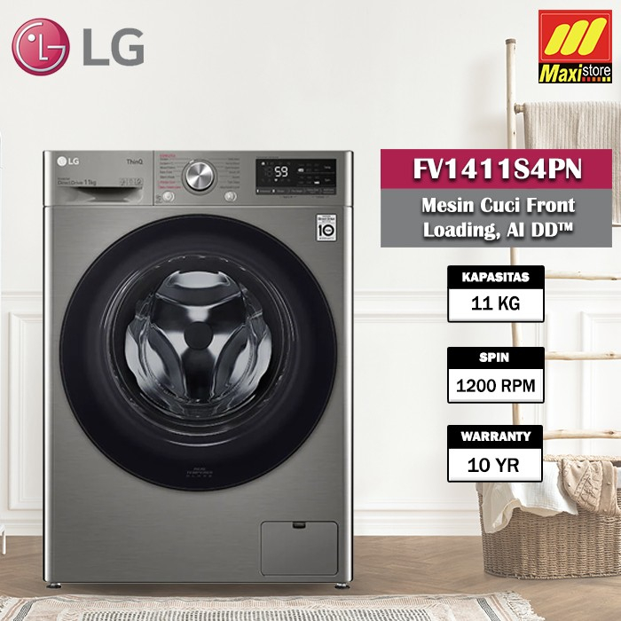 Jual LG FV1411S4PN Mesin Cuci Front Loading [11 Kg] | Shopee Indonesia