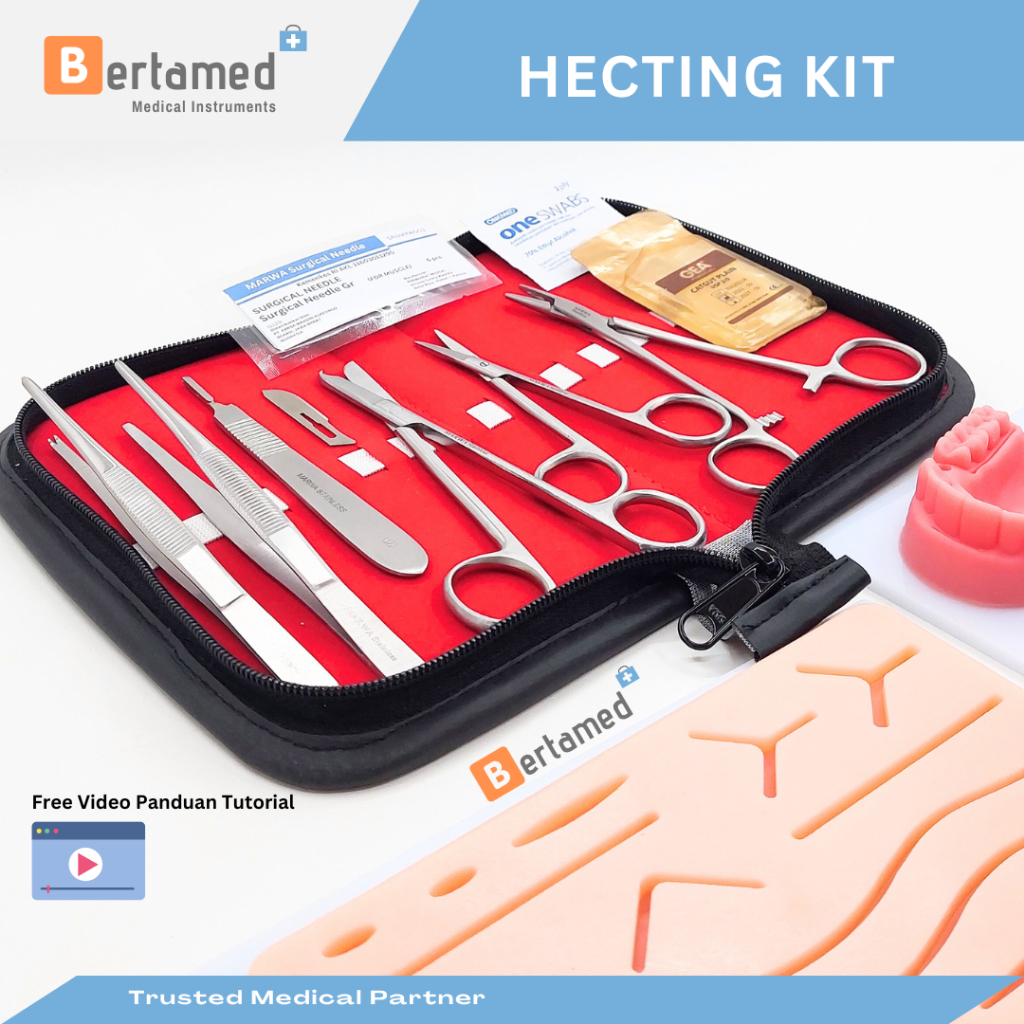 Jual HECTING KIT / Hecting Set KIT Minor KIT Suturing KIT Hecting Pad ...