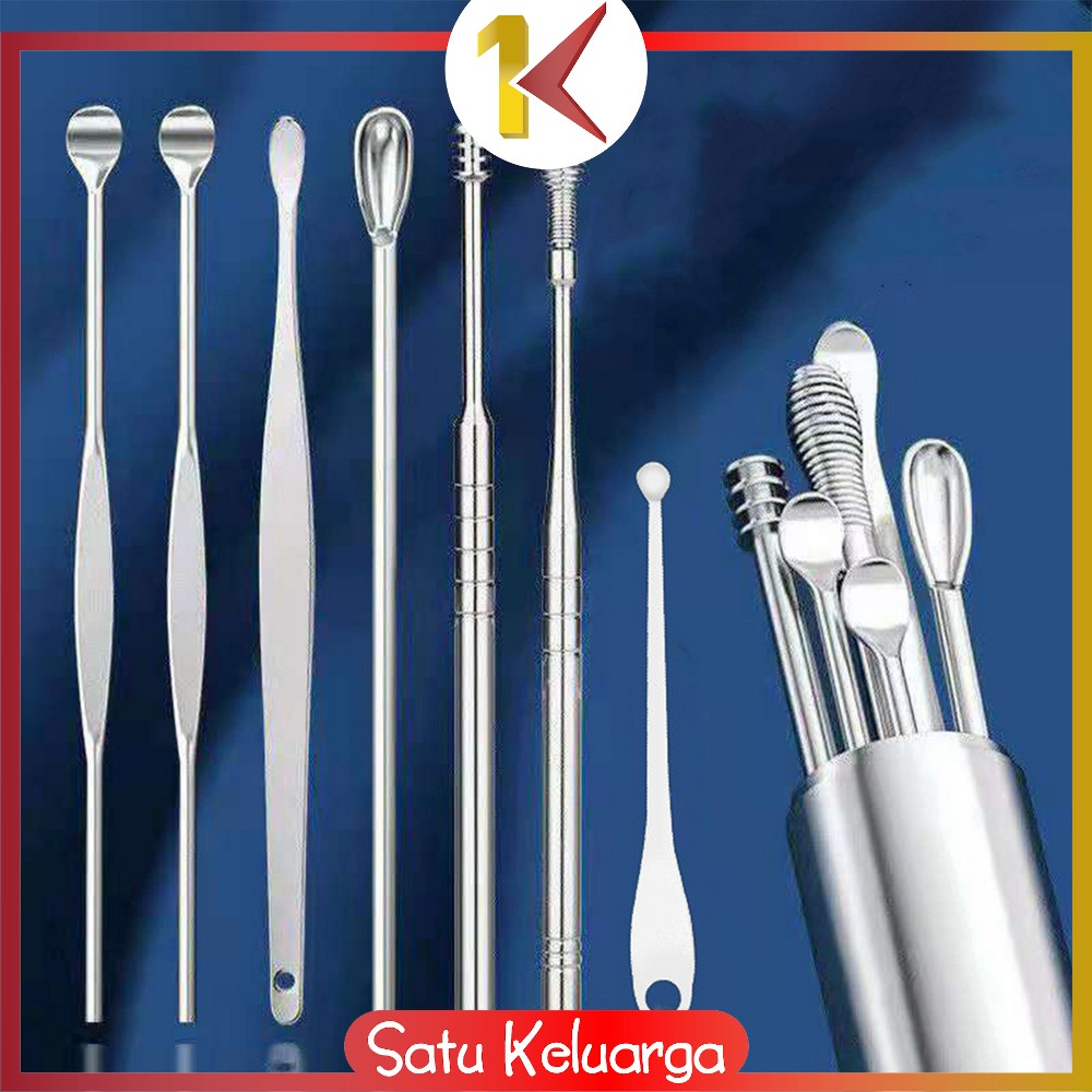 Jual SK-C901 Alat Pembersih Telinga 8IN1 Tabung Portable Anti Karat ...