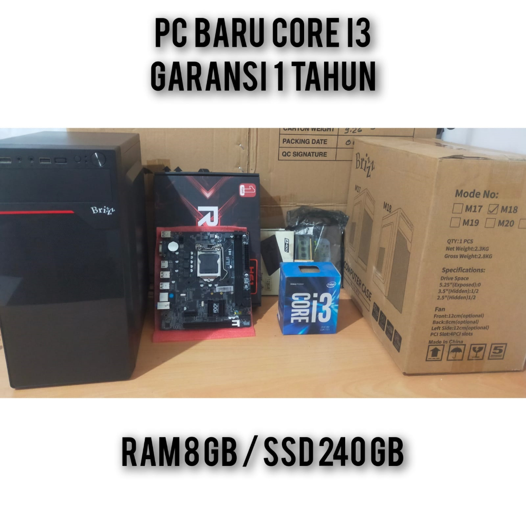 Jual PC BARU Core i3 Ram 8Gb SSD 240Gb | Shopee Indonesia