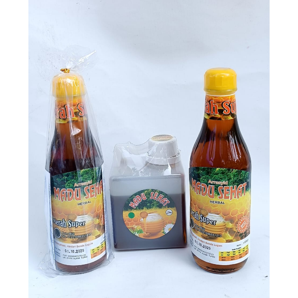 Jual Madu Sehat Merah Super Ar Rasyid Arrasyid 500 gram | Shopee Indonesia